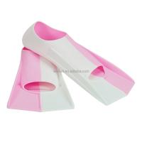 China Adult Size L Silicone Full Foot Swimming Fins 42-44 for Training Snorkeling Durable Short Blade for sale