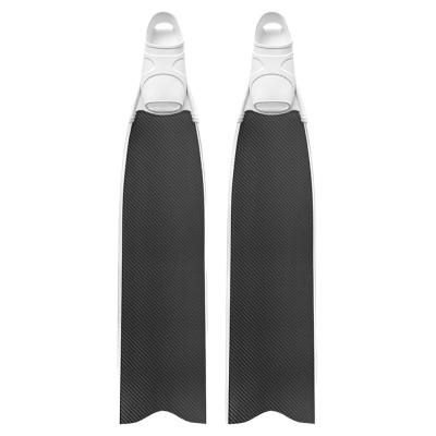 China Professional Silicone Full Pocket Diving Fins Long Blade Free Dive Fins for Adult Training Swimming Fins for Freediving for sale