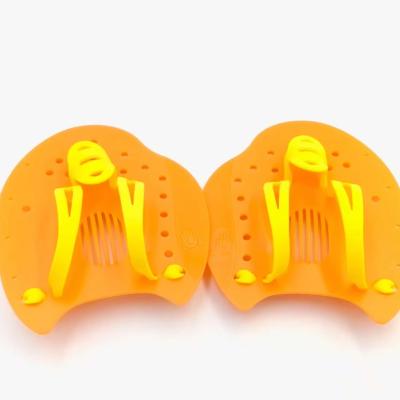 China Professional Silicone Swim Hand Paddles Anti-Slip Design for Adult Swim Training 2 Sizes for sale