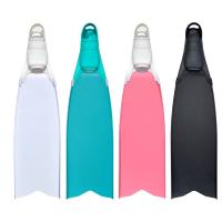 China Carbon Fiber Long Blade Silicone Rubber Swimming Fins for Adults Kids Free Diving Training 3000sqm Factory for sale