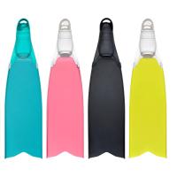 China Anti Slip Adult Silicone Diving Fins 80cm Long Blade for Scuba Free Diving for sale