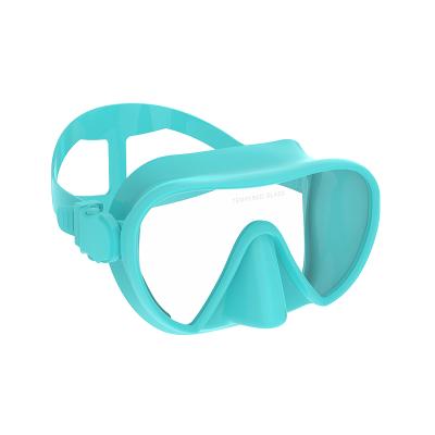 China HUIFEIPU HFP-Q Waterproof Freediving Snorkel Mask Double Lens 3.2mm Tempered Glass Eco Friendly Scuba Diving Mask for sale