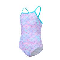 China Girls UPF30 Long Sleeve One Piece Swimsuit Nylon Summer Swimwear for Kids for sale