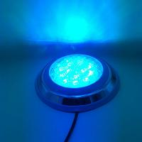 China Swimming Pool Flat LED Lights 54W RGB + FB Colored Multicolor AC12V IP68 Stainless Steel for sale