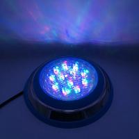 China Swimming Pool Flat LED Lights 54W RGB + FB Colored Multicolor AC12V IP68 Stainless Steel for sale