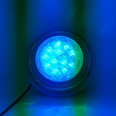 China Stainless Steel Swimming Pool Light 24W RGBW with Remote Control 12VAC IP68 for sale