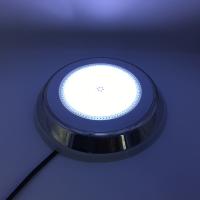 China 316 Stainless Steel RGB Pool Light 18W Resin Filled Flat Underwater Lighting AC12V IP68 for sale