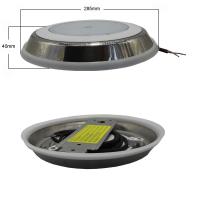 China 316 Stainless Steel RGB Pool Light 18W Resin Filled Flat Underwater Lighting AC12V IP68 for sale