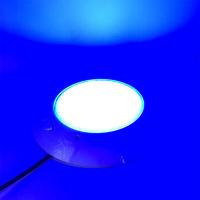 China Surface Mounting Flat RGB Pool Light 12V AC 30W IP68 Waterproof Resin Filled Plastic for sale
