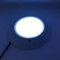 China Surface Mounting Flat RGB Pool Light 12V AC 30W IP68 Waterproof Resin Filled Plastic for sale