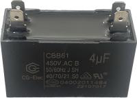 China CBB61 Air-Conditioner Fan Self-Healing Capacitors Noise-Suppression B-Class 85℃ for sale