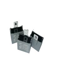 China CBB61 Fan Capacitor 450V 3.5UF Film Capacitor RoHS 25 / 70 / 21 Stralght Lug for sale