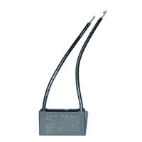 China 1.2mfd Ceiling Fan Capacitor CBB61 450V 100 Line Length With Plastic Triangles for sale