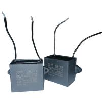 China CBB61 400V 25mfd Ceiling Fan Capacitor Plastic Triangles With Locating Hole On Both Sides for sale