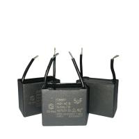 China 5.0mfd Air Conditioner Fan Capacitor CBB61 450V 37mm*22mm*32mm Rated Frequency 50/60Hz for sale