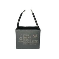 China 5.0mfd Air Conditioner Fan Capacitor CBB61 450V 37mm*22mm*32mm Rated Frequency 50/60Hz for sale