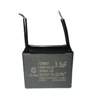 China 3.5mfd Air Conditioner Fan Capacitor CBB61 450V 30mm Lead Length Fan Start Capacitor for sale