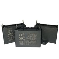 China 450V 5.0mfd Air Conditioner CBB61 Fan Capacitor 3000 Hours Lifetime Location Hole Installation for sale