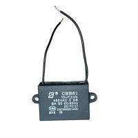 China CBB61 450V 10mfd 100 Line Length Ceiling Fan Capacitor Plastic Triangles With Locating Holes for sale