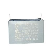 China CBB61 450v 10UF Air Conditioner Fan Capacitor Terminal Type Capacitor 10000 Hours for sale
