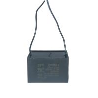 China Single Phase CBB61 450V 20mfd 120 Line Length Ceiling Fan Capacitor With Plastic Triangle for sale