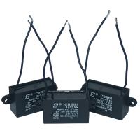 China CBB61 Ceiling Fan Capacitor 450V 8.0mfd Plastic Triangles With Locating Holes for sale