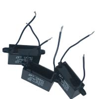 China CBB61 Ceiling Fan Capacitor 450V 8.0mfd Plastic Triangles With Locating Holes for sale