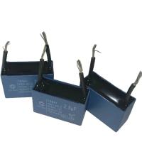 China 2.5mfd CBB61 450V Air Conditioner Fan Capacitor ±5% Tolerance With 30mm Line Length for sale