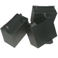 China CBB61 450V 8.0UF Ac Fan Run Capacitor B-Class Protected 10000AFC Two Quick Connect Terminals for sale