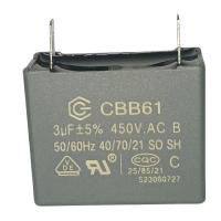 China Cbb61 450V 3.0UF Run Capacitor Air Conditioner Fan Two Quick Connect Terminal B-Class for sale