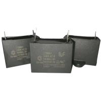 China CBB61 Motor Start Running Capacitor 450V 8.0UF Fan Capacitor Front Lug 10000 Hours for sale