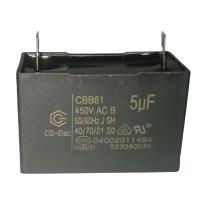 China Universal Capacitor CBB61 450V 5.0mfd UL810 Electrical Air Conditioner Fan Capacitor for sale