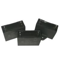 China CBB61 450V 2.0UF Run Capacitor Fan Capacitor Black Epoxy Resin B-Class 187 Terminal for sale