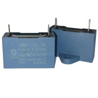 China Fan Capacitor CBB61 450V 1.2UF Ceilling Fan Capacitor Self-Healing B-Class Blue RoHS for sale
