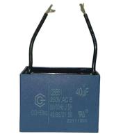 China CBB61 250V 40mfd Line Length 60 Ceiling Fan Capacitor Blue ROHS for sale
