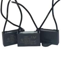 China CBB61 450V 0.8mfd 10000 Hours Ceiling Fan Capacitor With 100 Line Length for sale