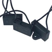 China CBB61 450V 0.8mfd 10000 Hours Ceiling Fan Capacitor With 100 Line Length for sale