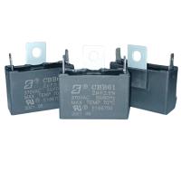 China CBB61 250V 2.0UF AC Motor Capacitor Running Capacitor 50 / 60HZ Celling Fan Staright Lug for sale