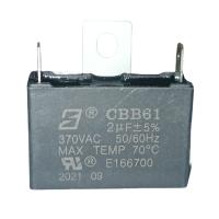 China CBB61 250V 2.0UF AC Motor Capacitor Running Capacitor 50 / 60HZ Celling Fan Staright Lug for sale