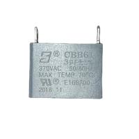 China CBB61 370V 3.0UF AC Starting Fan Capacitors 250 Terminal Max Temp 70 ℃ Bend Cutting Lug for sale
