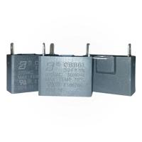 China CBB61 370V 3.0UF AC Starting Fan Capacitors 250 Terminal Max Temp 70 ℃ Bend Cutting Lug for sale