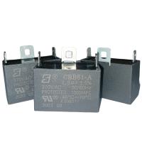 China Fan motor run capacitor  7.5UF 370V CBB61 Capacitor S3 Protected 10000AFC for sale