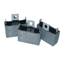 China CBB61 Motor Start Capacitor 450V 1.5UF Fan Capacitor Straight lug RoHS 25 / 70 / 21 for sale