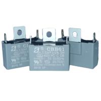 China CBB61 Motor Start Capacitor 450V 1.5UF Fan Capacitor Straight lug RoHS 25 / 70 / 21 for sale