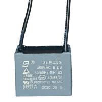 China CBB61 450V 3.0mfd 100 Line Length Ceiling Fan Capacitor B-Class S3 for sale
