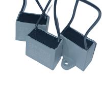 China CBB61 450V 3.0mfd 170Line Length Ceiling Fan Capacitor Plastic Triangles With Location Hole for sale