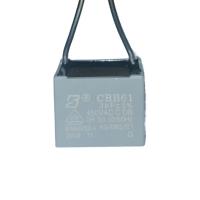 China CBB61 450V 3.0mfd 170Line Length Ceiling Fan Capacitor Plastic Triangles With Location Hole for sale