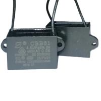 China CBB61 450V 4.5mfd 100 Line Length Ceiling Fan Capacitor Plastic Triangles With Locating Holes Are On Both Sides for sale