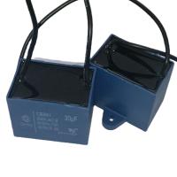 China CBB61 250V 30mfd 10000 Hours Ceiling Fan Induction Motor Capacitor With 200 Line Length VH Terminal for sale