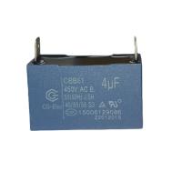 China CBB61 450V 4.0UF Fan Motor Run Capacitor B-Class S3 Capacitor RoHS 50 / 60HZ for sale